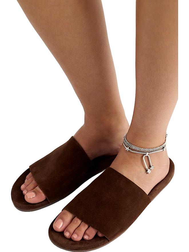 SEYCHELLES Seychelles Bungalow Suede Slide Sandals